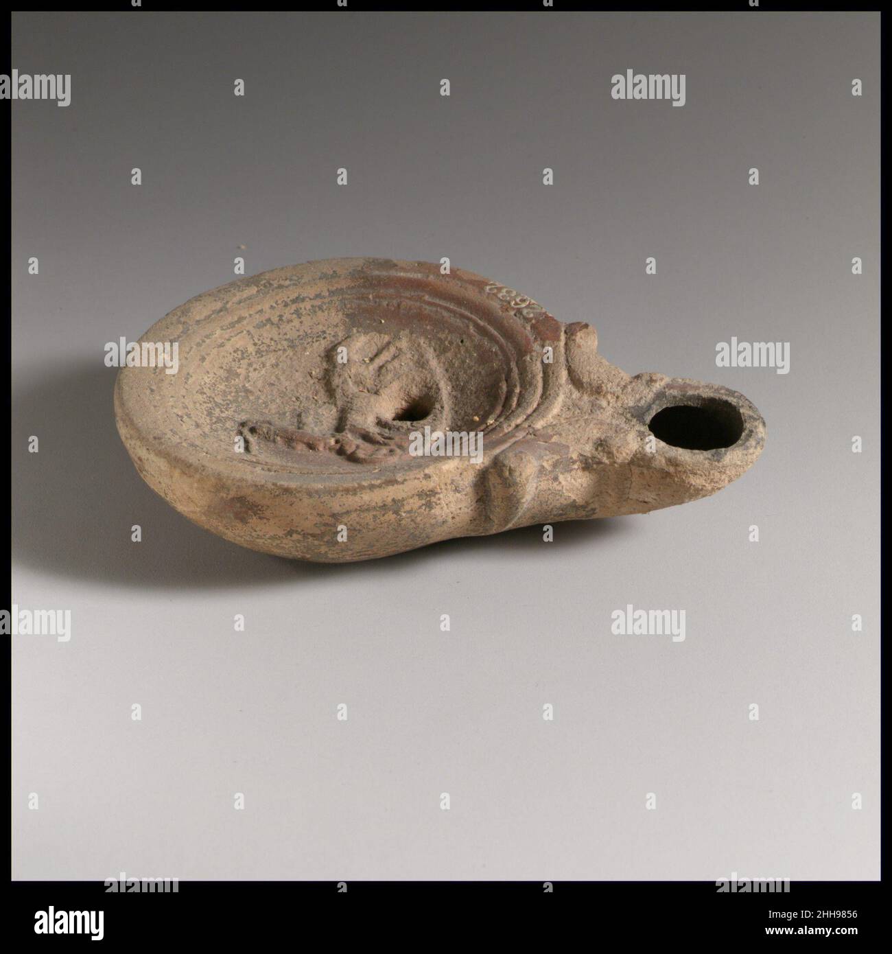 Terracotta oil lamp 1st century A.D. Roman Loeschcke Type 4. Mold-made ...