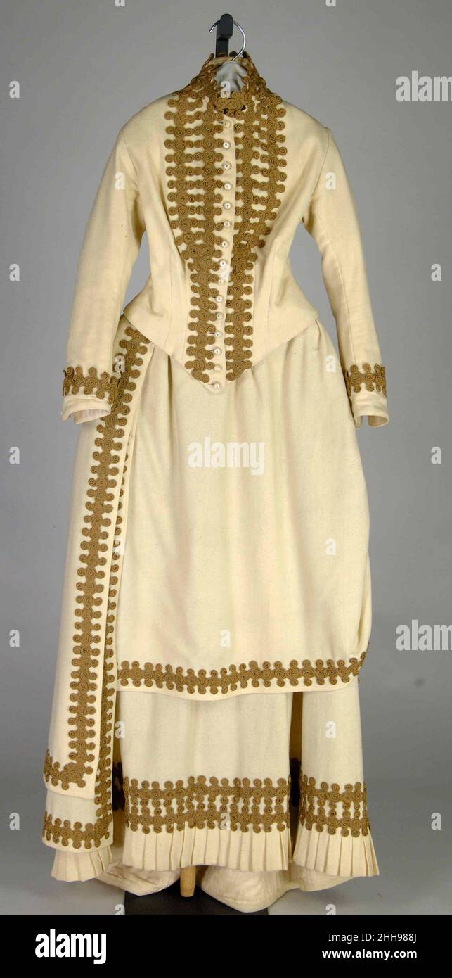 Walking dress ca. 1885 American. Walking dress 174170 Stock Photo - Alamy