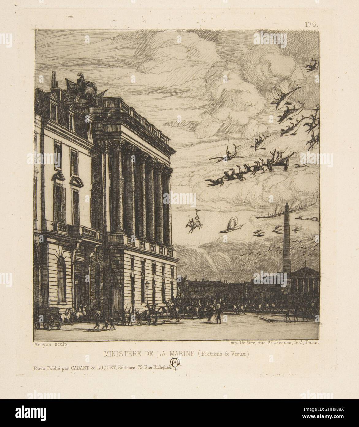 The Admiralty, Paris 1865 Charles Meryon French. The Admiralty, Paris ...
