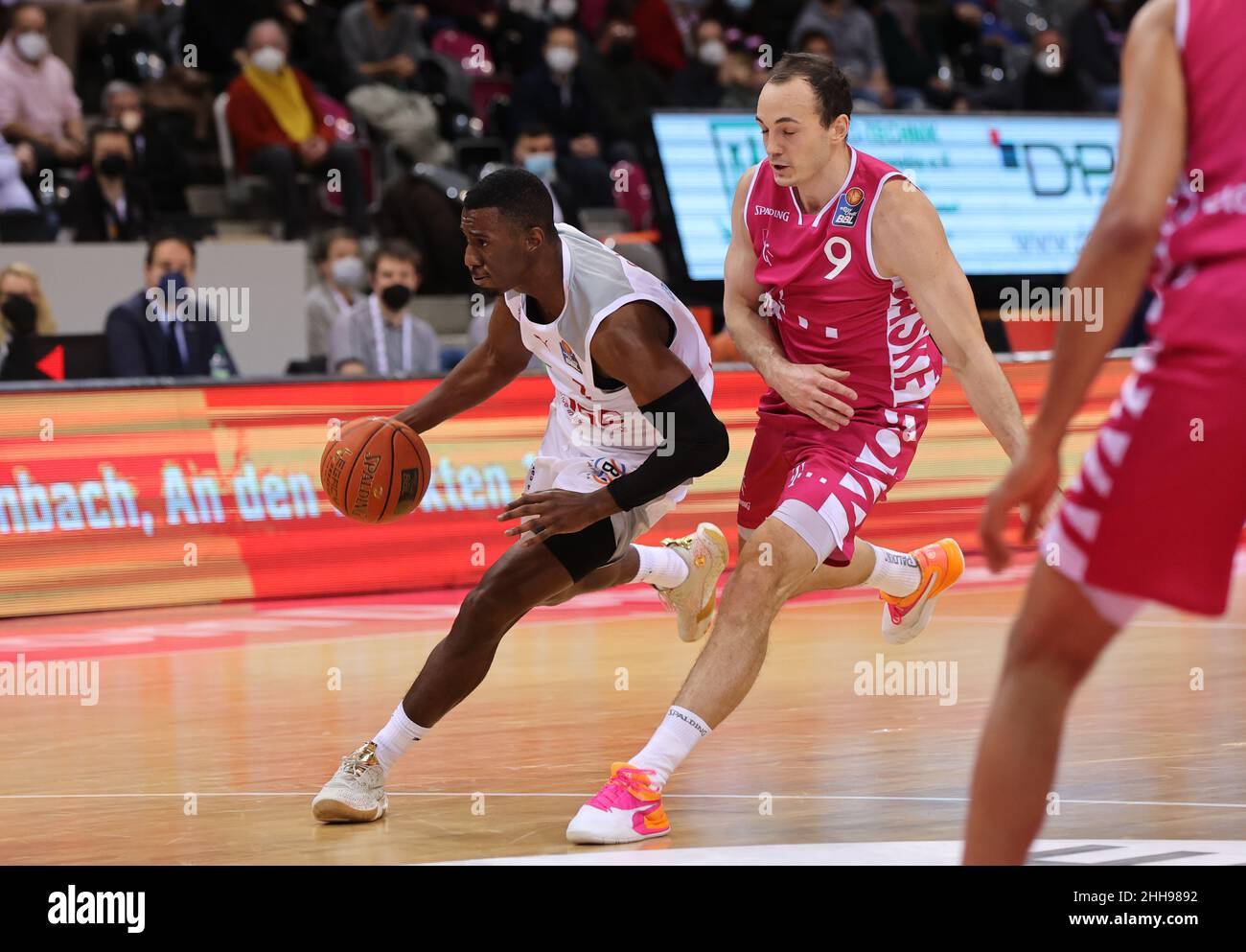 Bonn, Germany. 23rd Jan, 2022. Basketball Bundesliga, Matchday 18, BBL ...