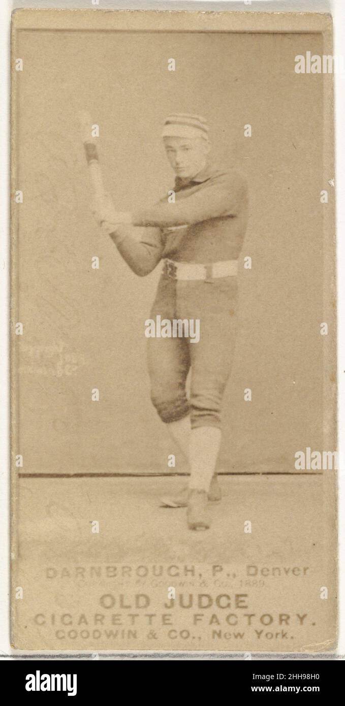 William Darnbrough, Pitcher, Denver, from the Old Judge series (N172 ...