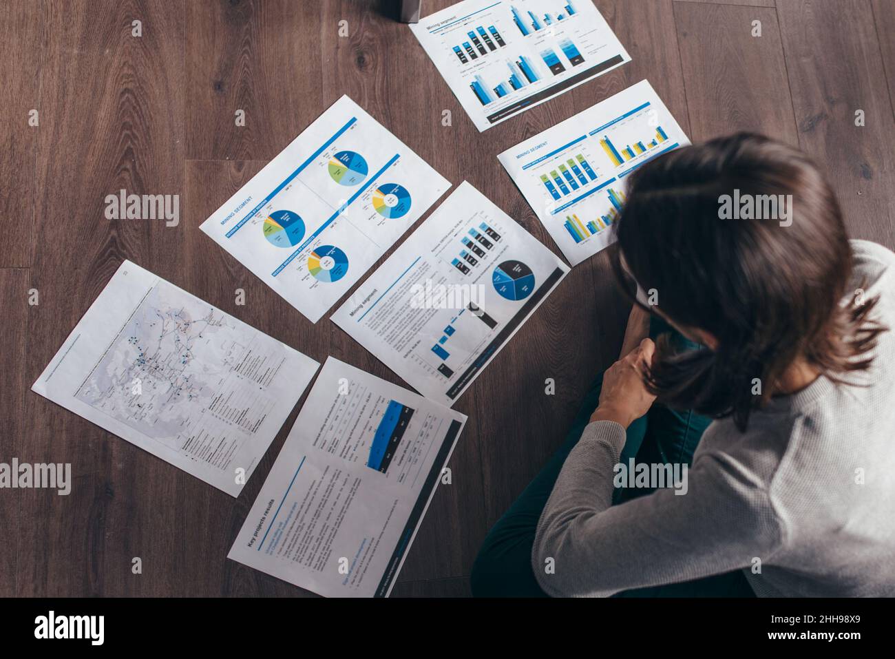 Professional woman reviews documents hi-res stock photography and ...