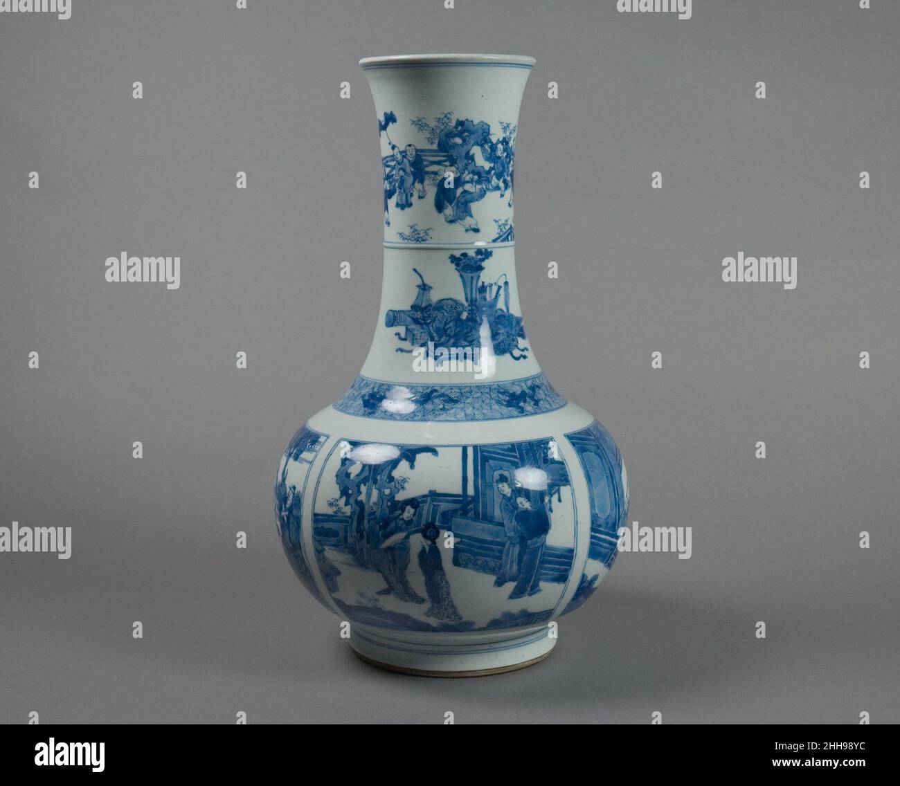 Vase with scenes from Romance of the West Chamber late 17th century ...