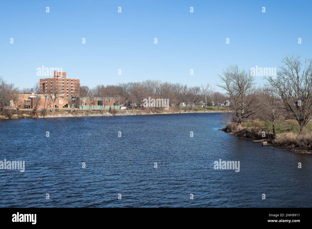 Illinois River in Ottawa Stock Photo - Alamy