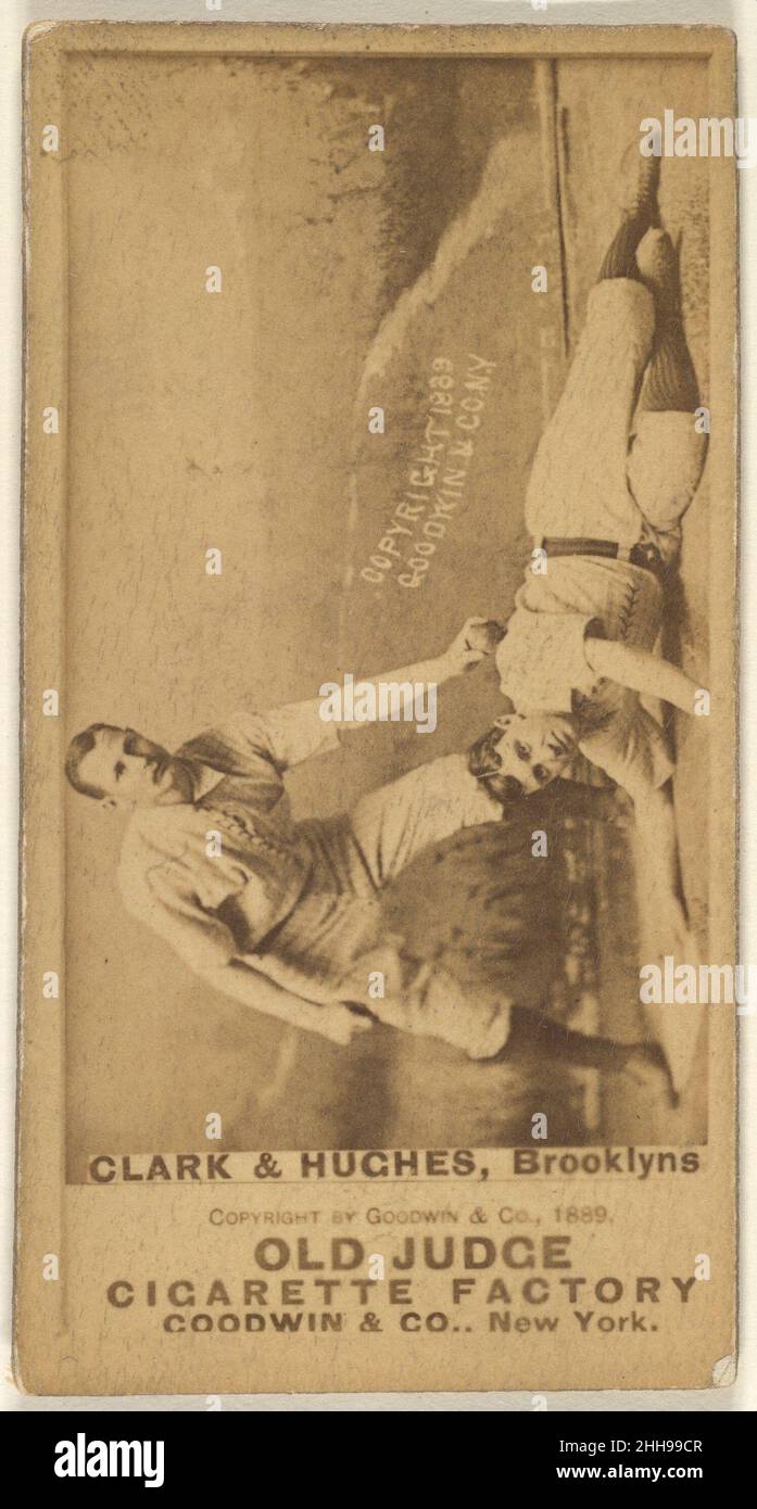 Clark and Hughes, Brooklyn Bridegrooms, from the Old Judge series (N172 ...