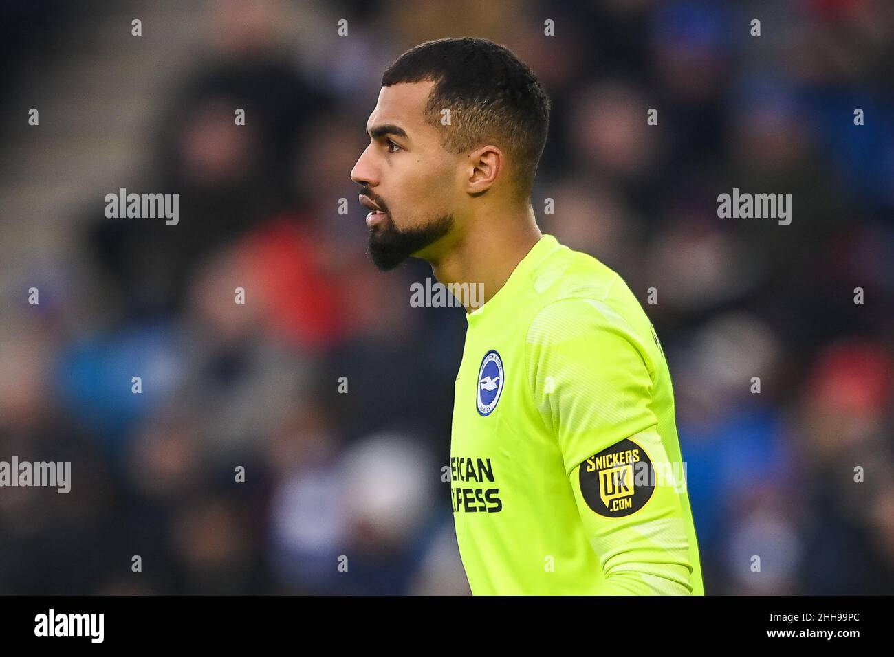 Robert Sanchez #1 of Brighton & Hove Albion during the game Stock Photo ...