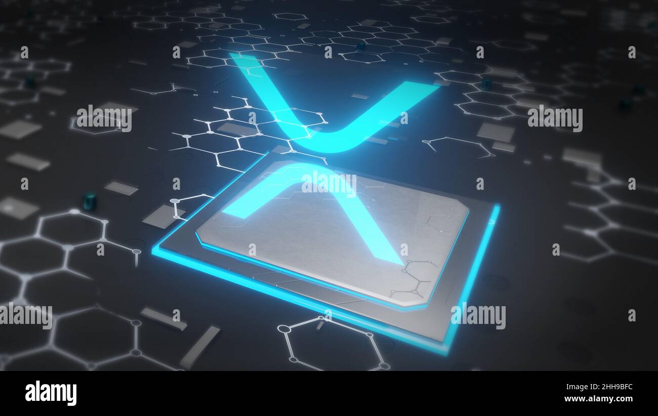 abstract background of futuristic technology cryptocurrency xrp ripple ...