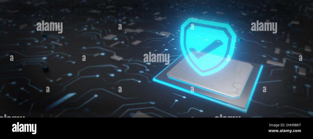 Cyber Security Data Protection Conceptdigital Security Connection