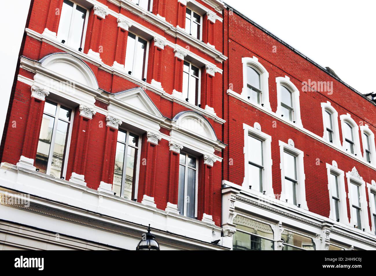 Of windows and bricks. Typical Dublin facade Stock Photo - Alamy