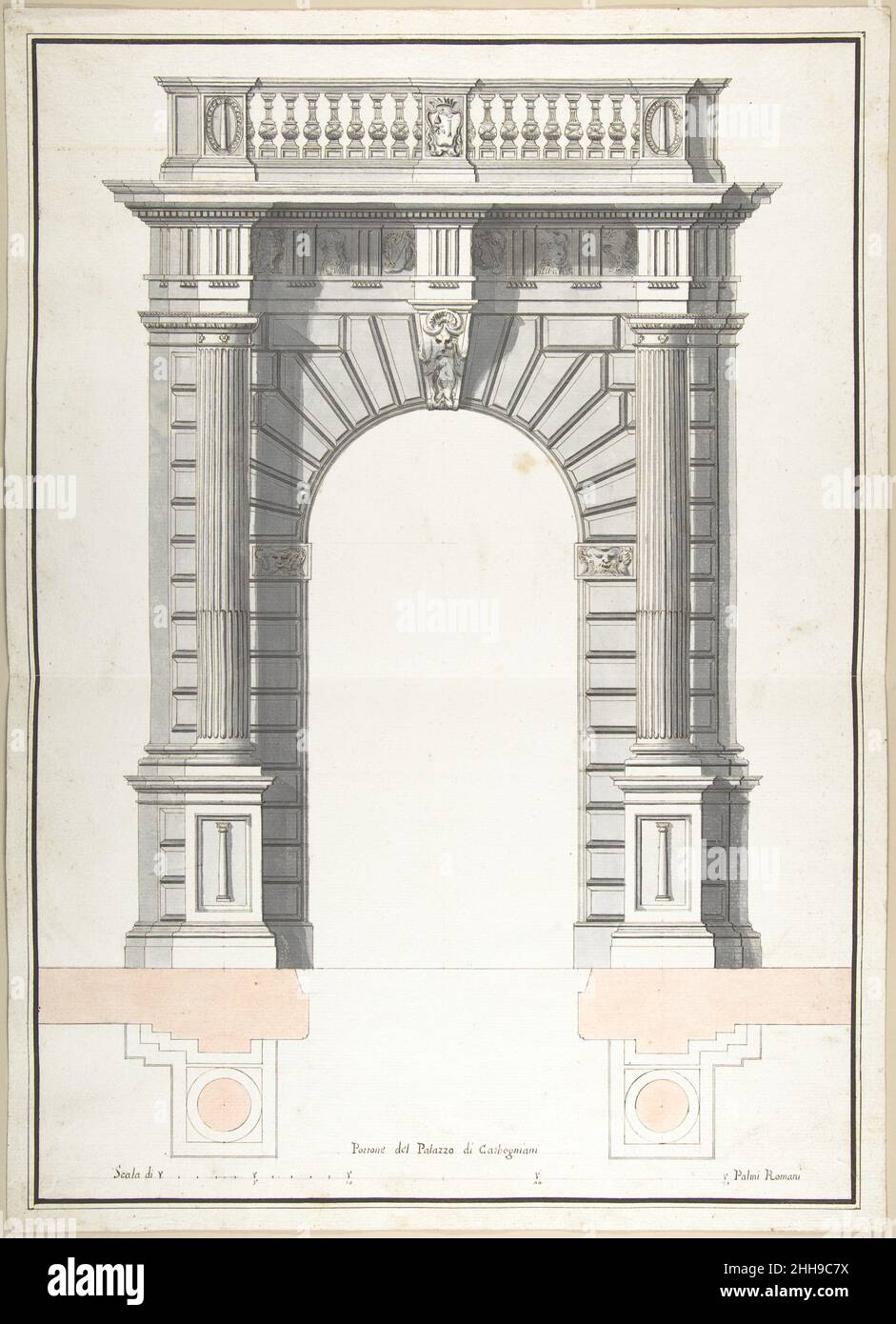 Portone del Palazzo di Carbogniani 1710–27 Pietro Paolo Coccetti ...