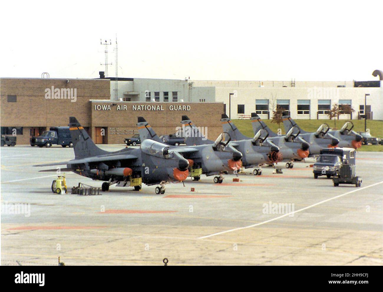 124th Tactical Fighter Squadron - A-7K and A-7Ds On Flightline Stock ...
