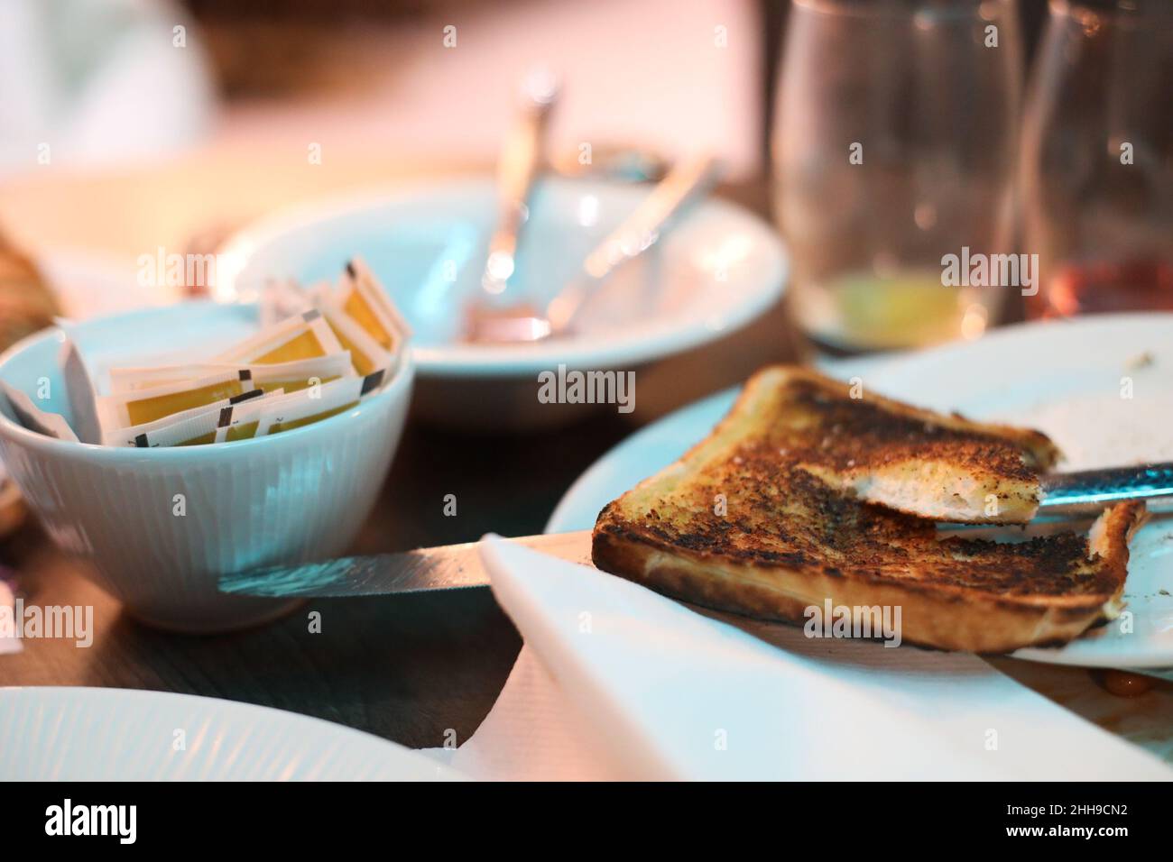 Untidy breakfast table hi-res stock photography and images - Alamy