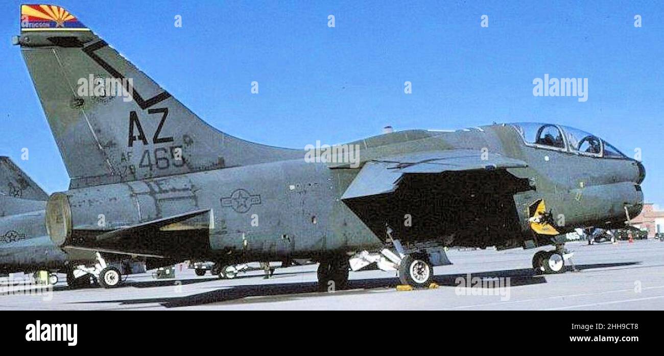 152d Tactical Fighter Squadron A-7K Corsair II 79-0465 Stock Photo - Alamy