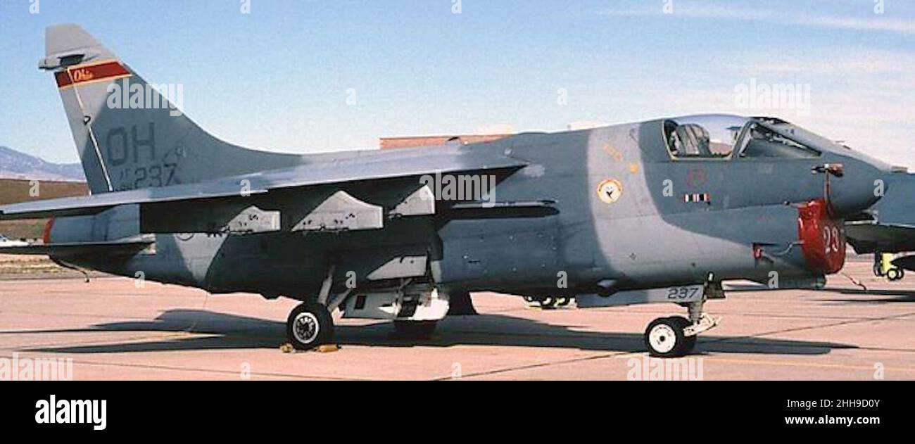 162d Tactical Fighter Squadron A-7D Corsair II 69-6237 Stock Photo - Alamy