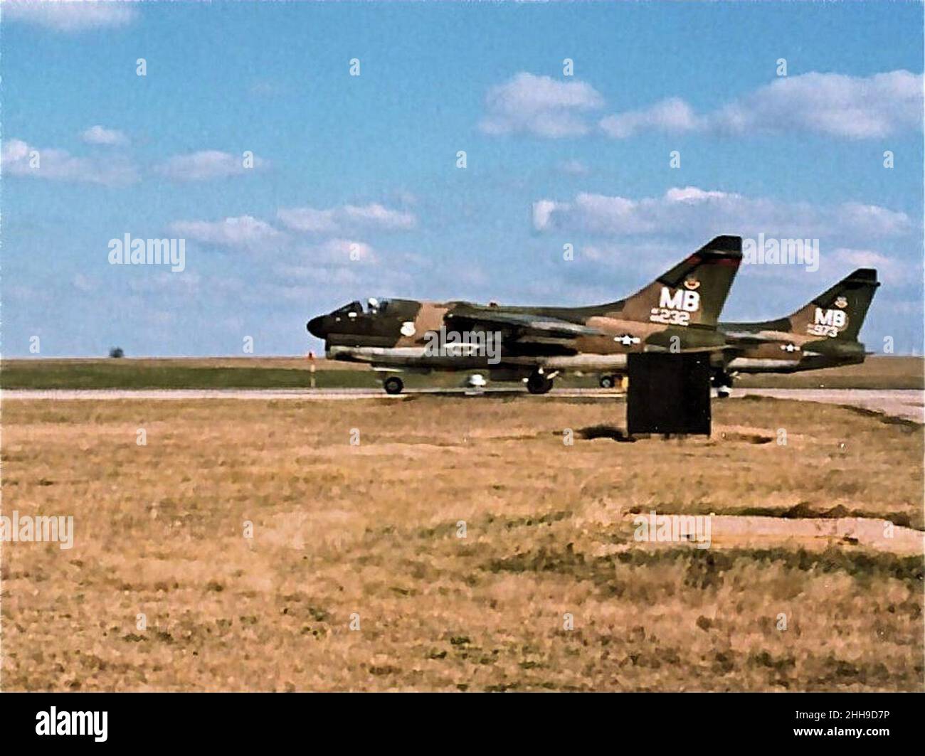 353d Tactical Fighter Squadron A-7Ds at EOR ready for takeoff at Tinker ...