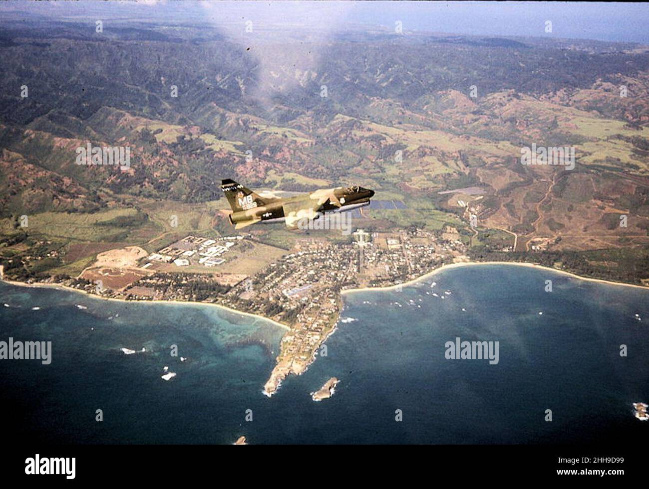 356th Tactical Fighter Squadron - A-7D Corsair II over Hawaii Stock ...