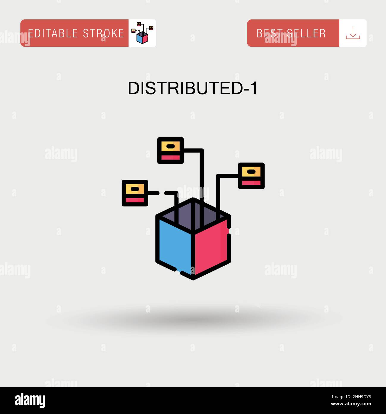 Distributed company Stock Vector Images - Alamy