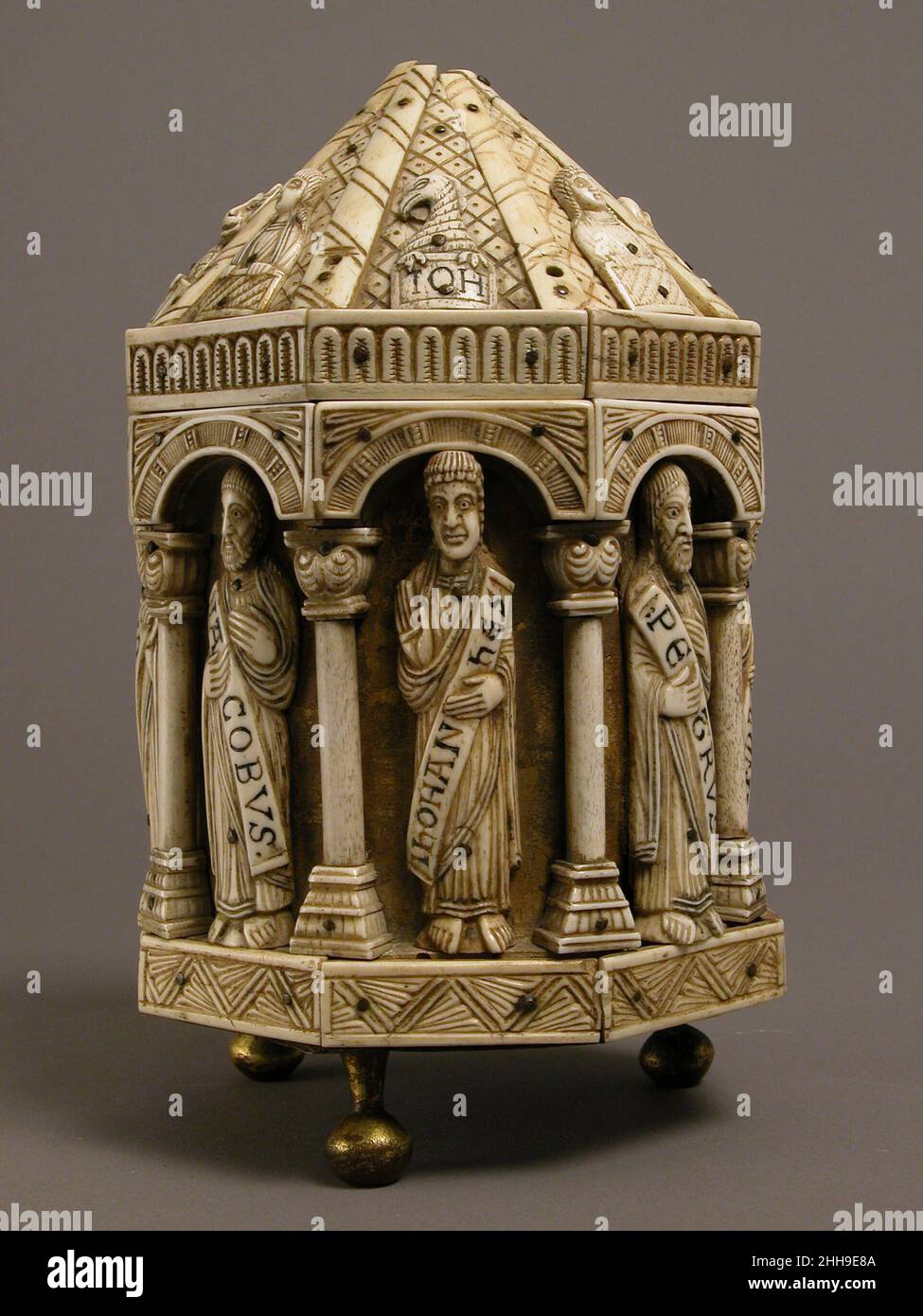 Tower Reliquary with Eight Apostles and the Symbols of the Four ...