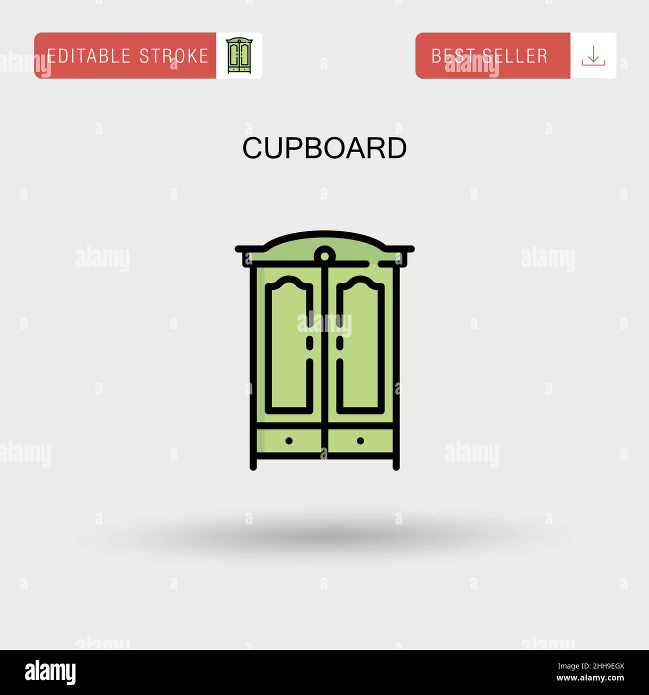 Cupboard empty kitchen Stock Vector Images - Alamy