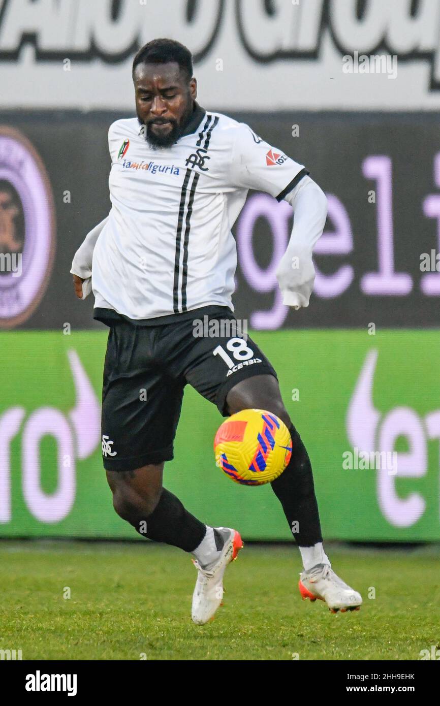 Alberto Picco stadium, La Spezia, Italy, January 23, 2022, Spezia's M ...