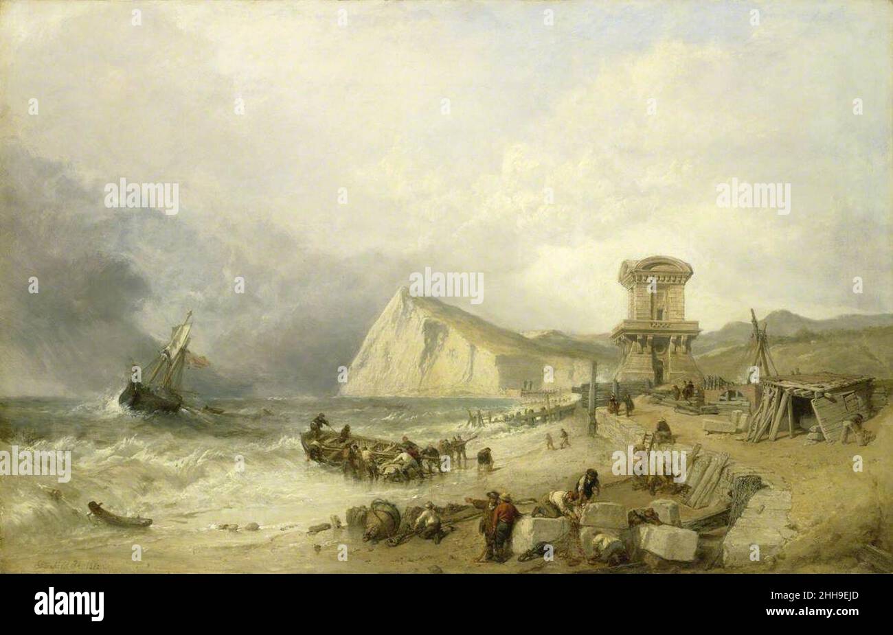 Clarkson Frederick Stanfield (1793-1867) - Shakespeare Cliff, Dover ...