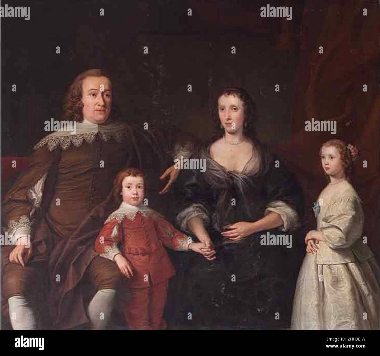 Countess of Huntingdon with Husband and Children by Andrea Soldi Stock ...