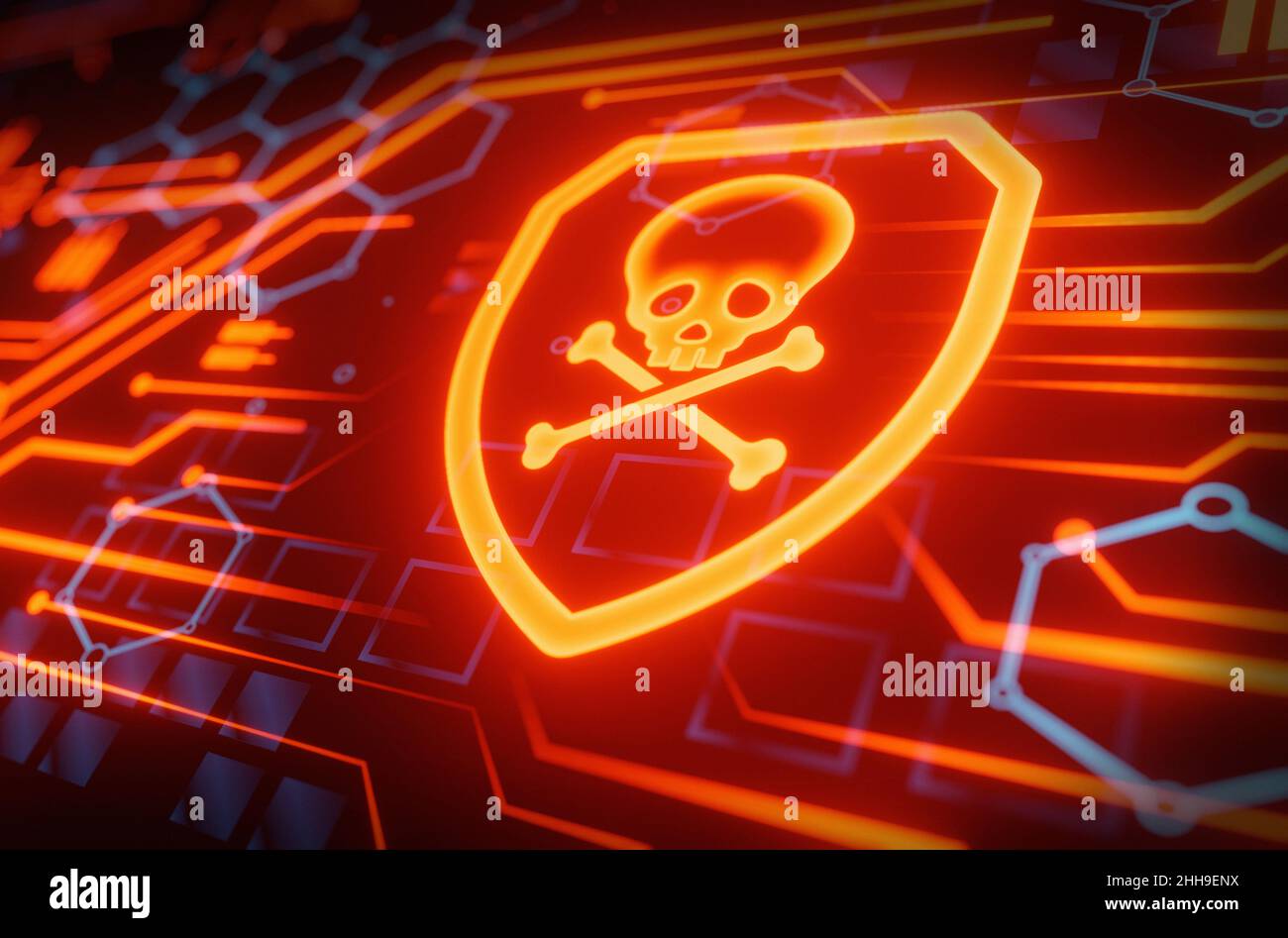 computer virus concept defend and protect cyber data Stock Photo - Alamy