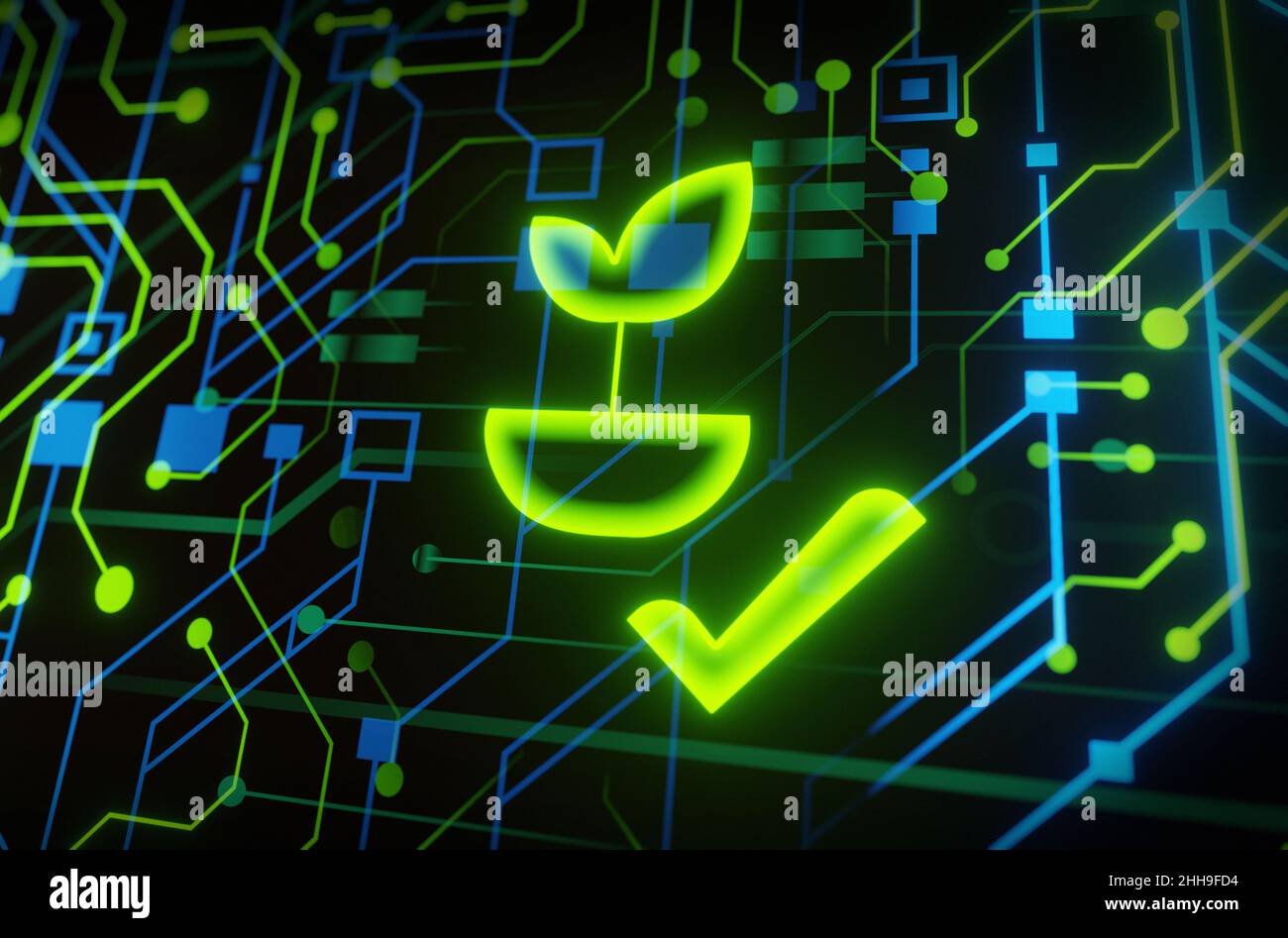 Green Computing, Green Technology, Green IT, csr, and IT ethics Concept ...