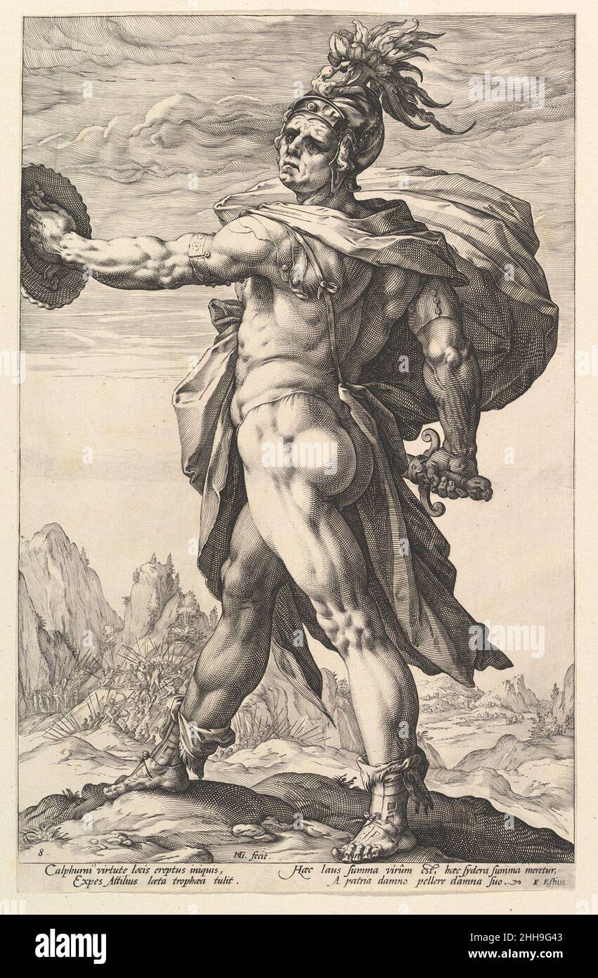 Calphurnius, from the series The Roman Heroes 1586 Hendrick Goltzius ...