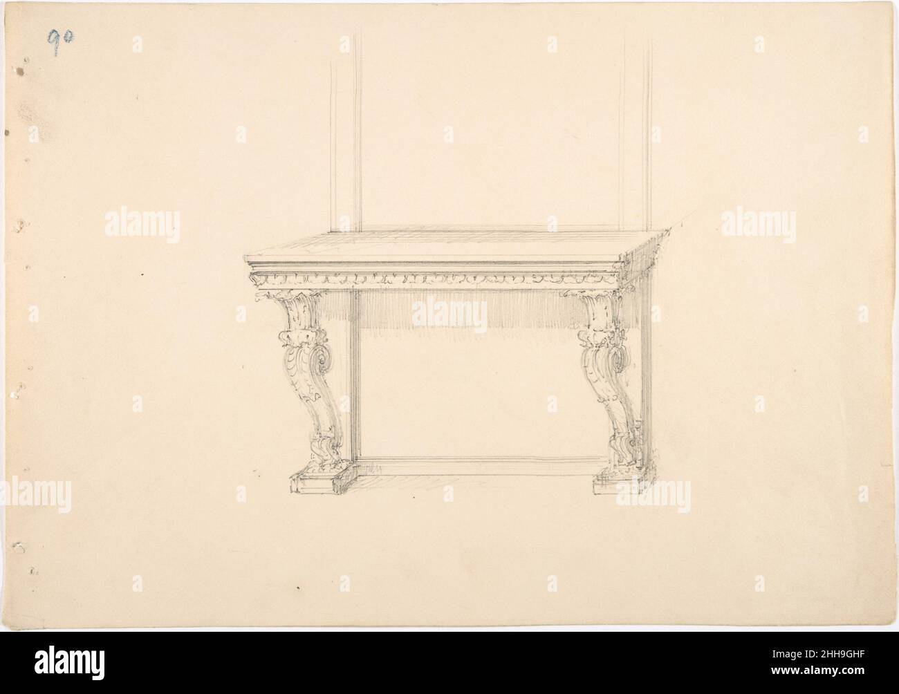 Design for a Pier Table early 19th century Anonymous, British, 19th ...