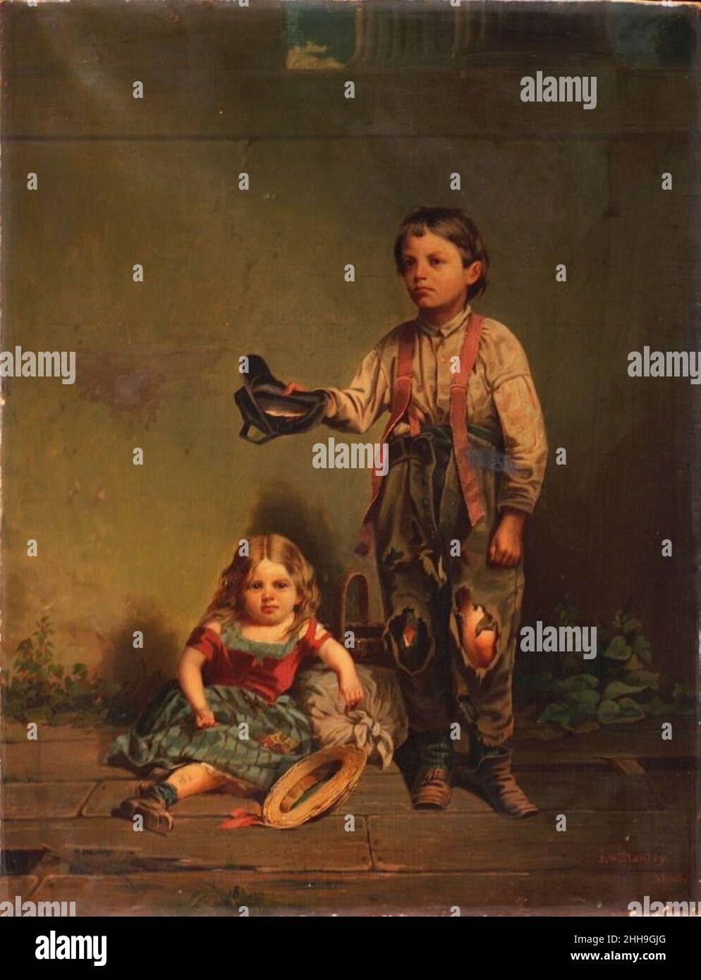 John Mix Stanley - Beggar Boy Stock Photo - Alamy