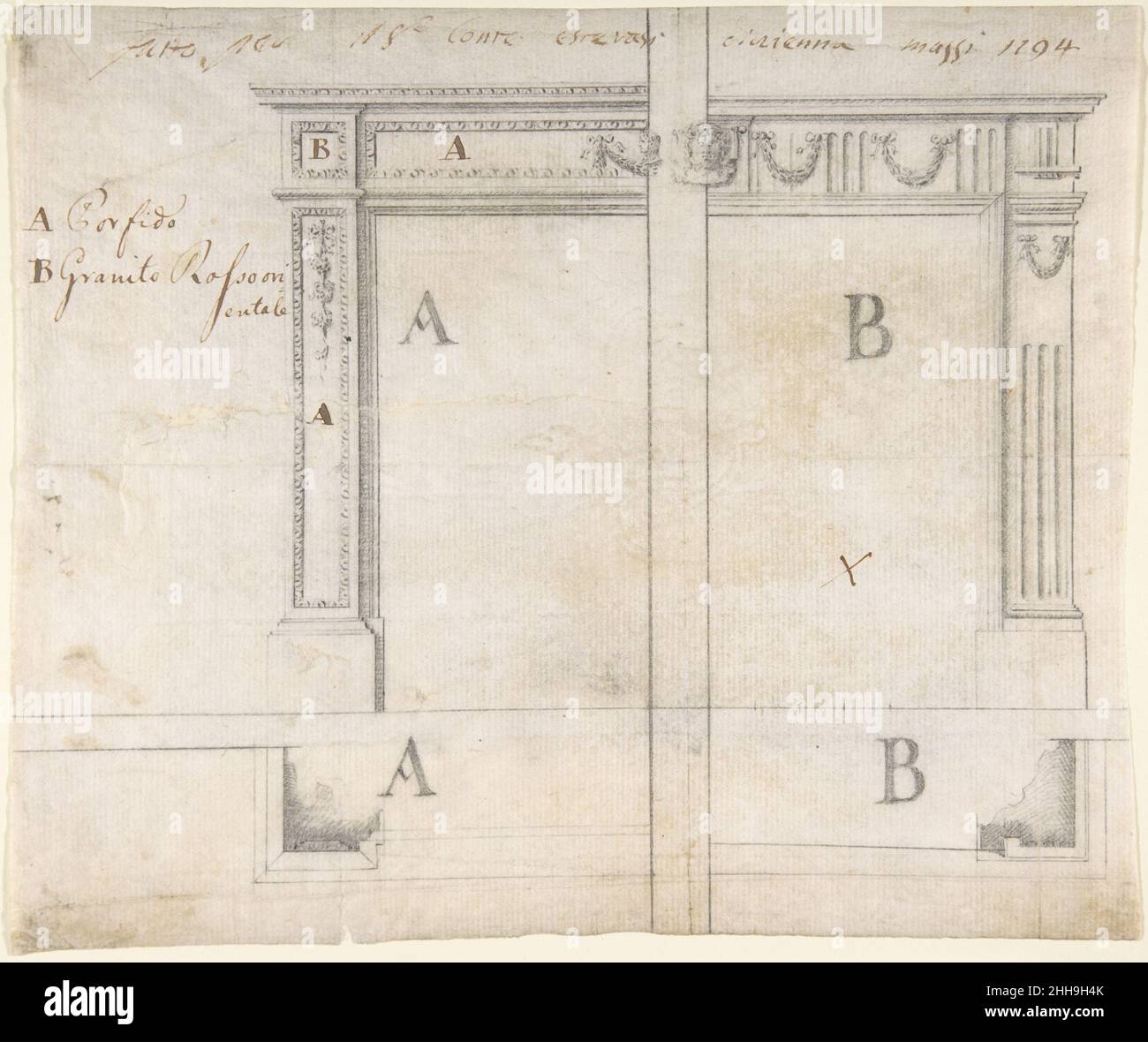 Alternate Designs for a Chimneypiece 18th century Anonymous, Italian ...
