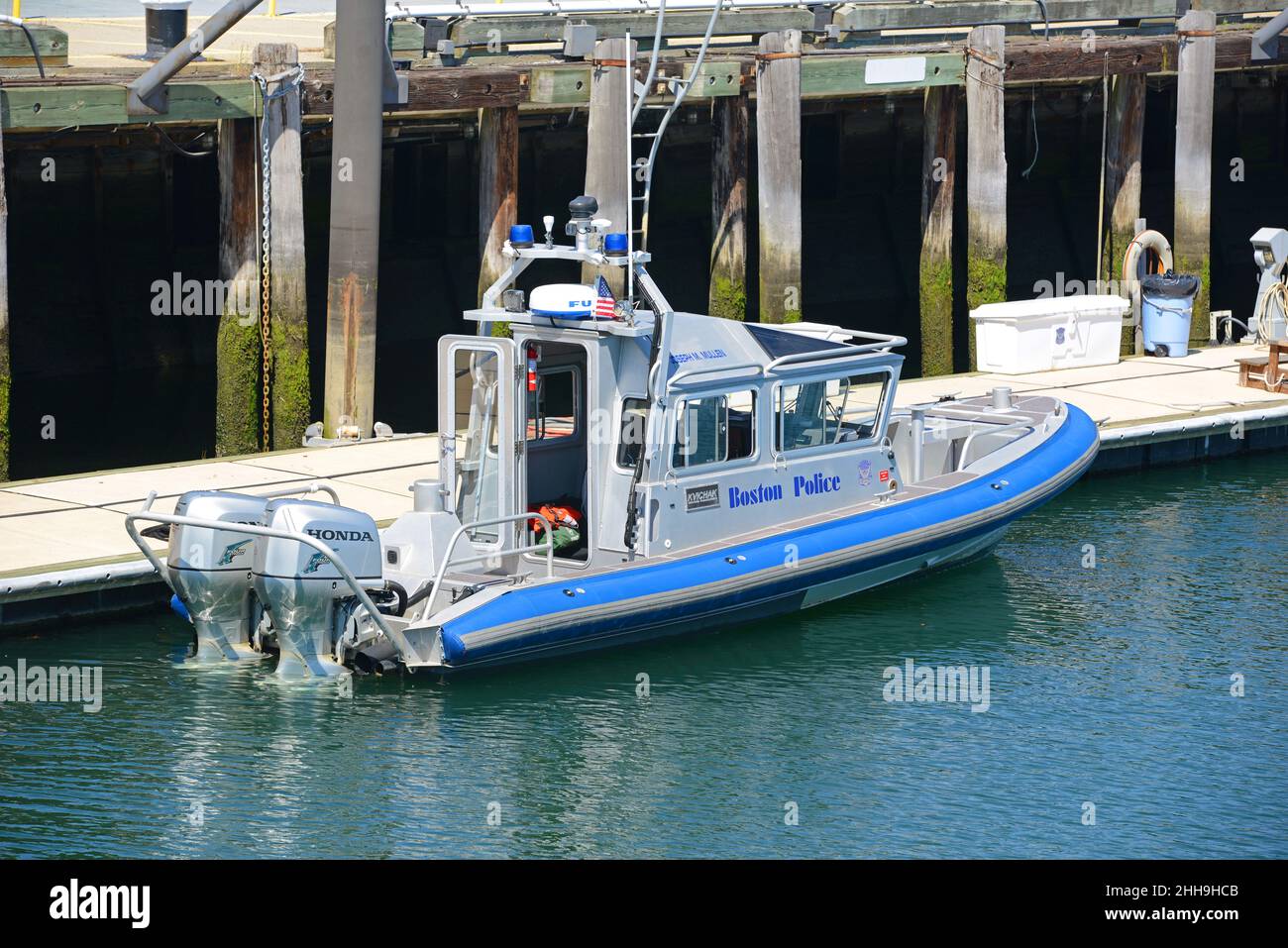 Boston police boat hi-res stock photography and images - Alamy