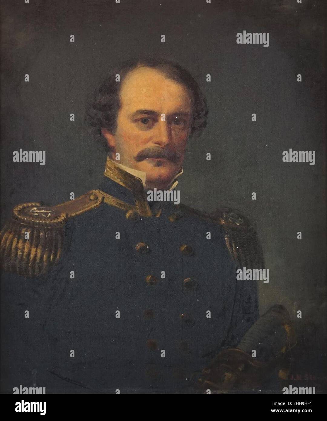 Portrait of Commodore John Rodgers (1812-1882) John Mix Stanley Stock ...