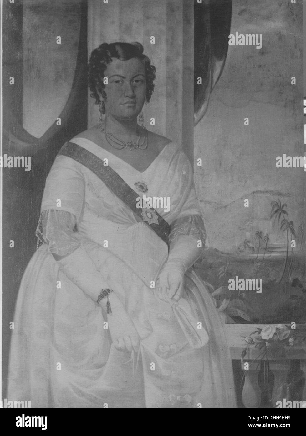 Potrait of Queen Kalama (PP-96-17-002 Stock Photo - Alamy