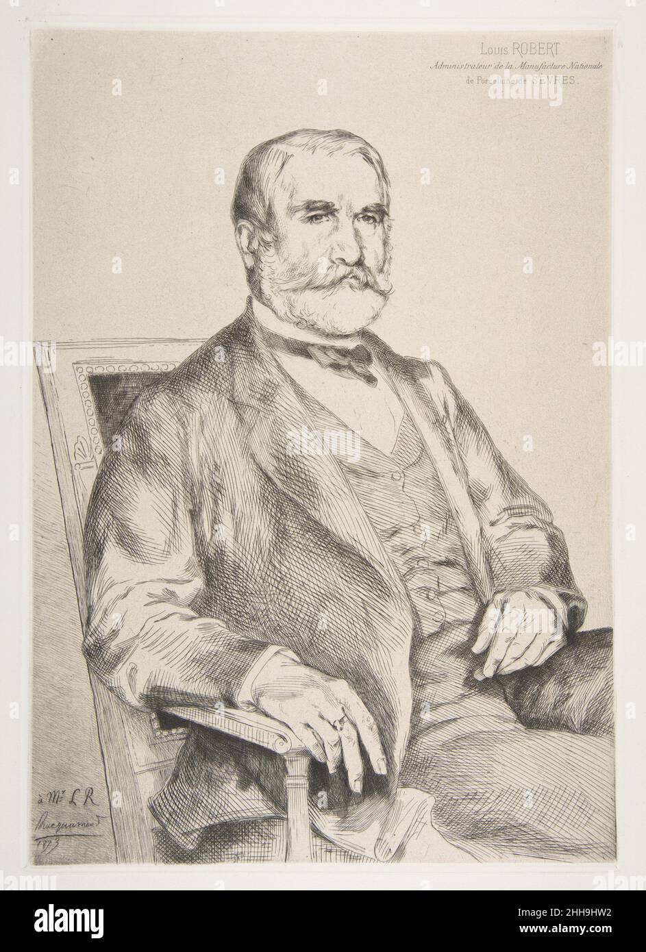 Portrait of Louis Robert 1873 Félix Bracquemond French. Portrait of ...