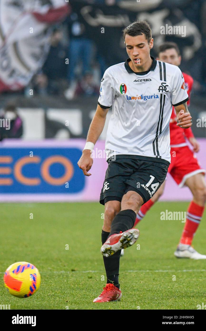 Alberto Picco stadium, La Spezia, Italy, January 23, 2022, Spezia's ...