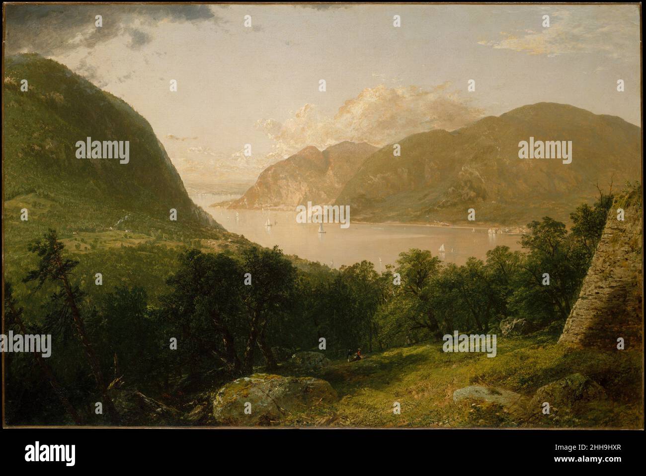 Hudson River Scene 1857 John Frederick Kensett American At West Point ...