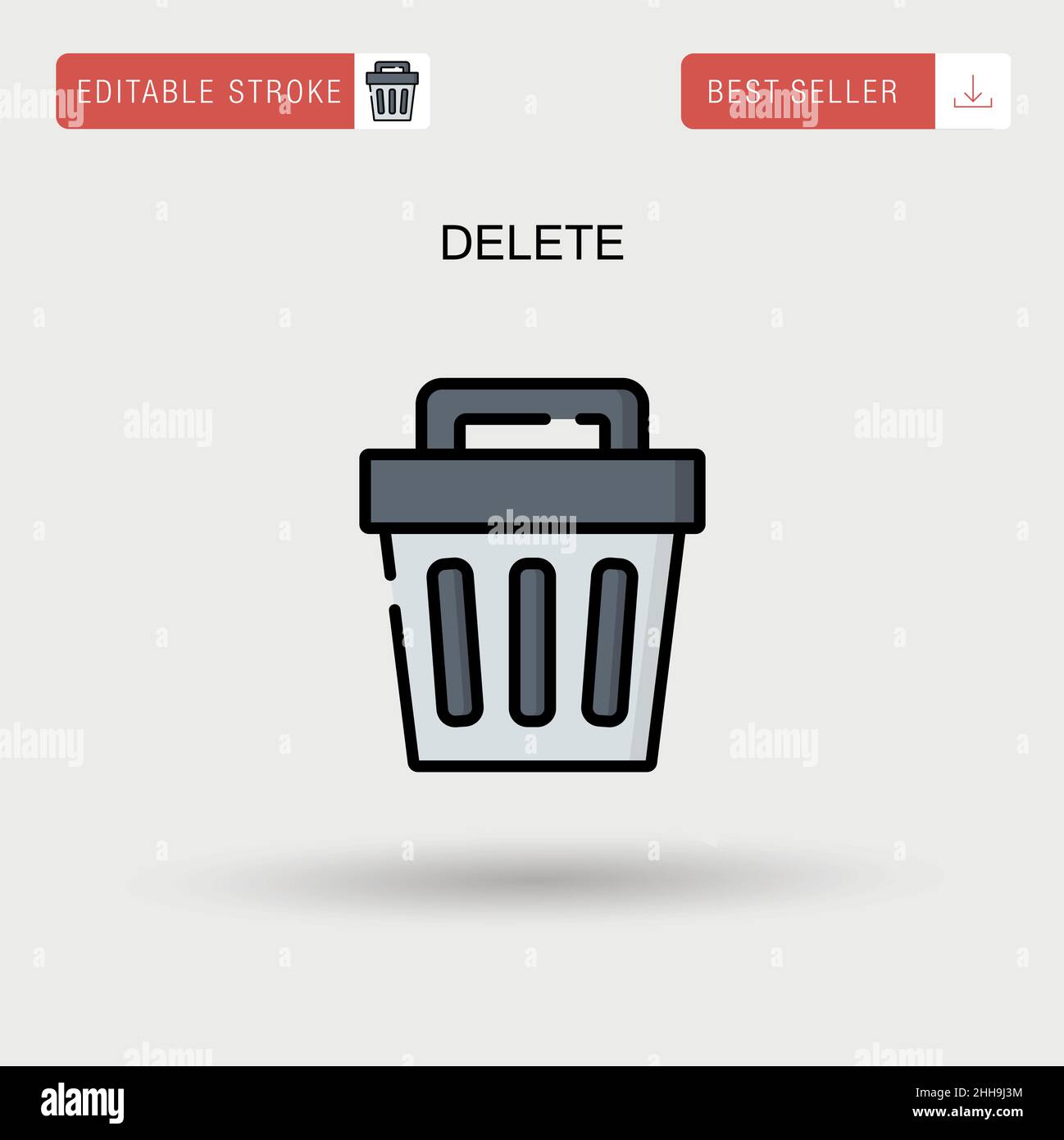 Delete Simple vector icon Stock Vector Image & Art - Alamy