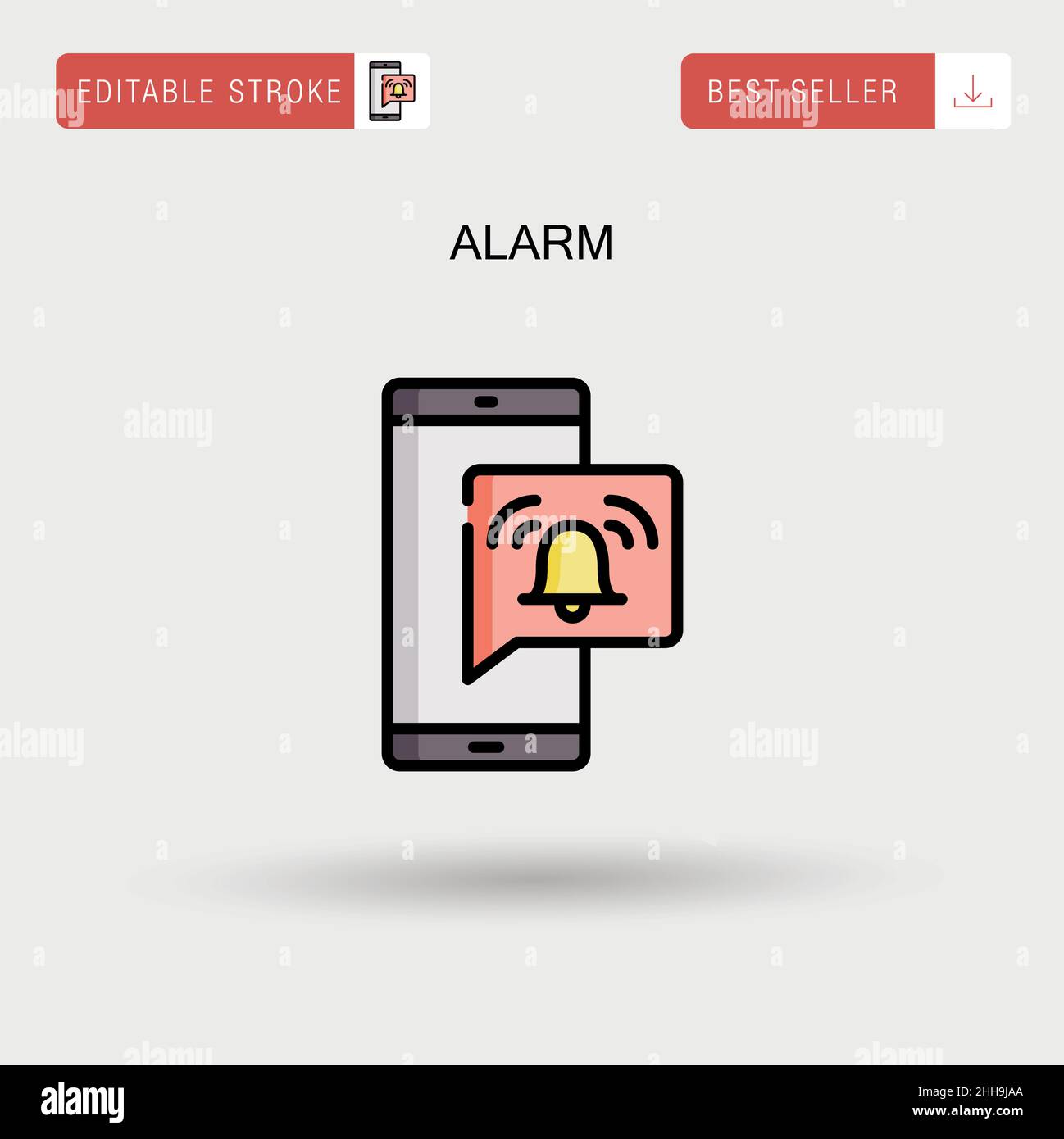 Alarm Simple vector icon Stock Vector Image & Art - Alamy