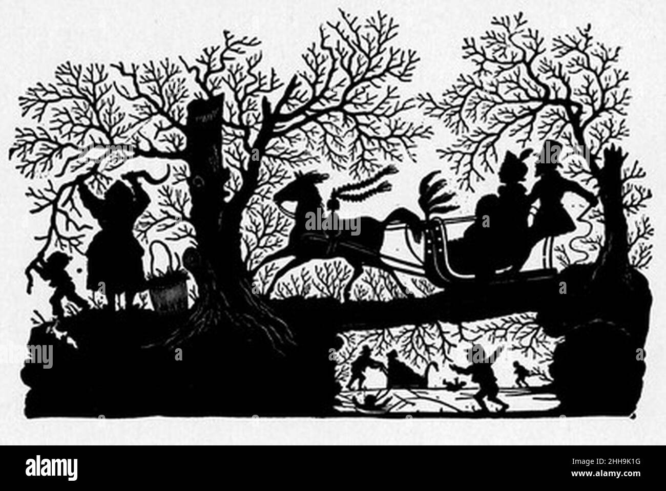 The sleigh ride Black and White Stock Photos & Images - Alamy
