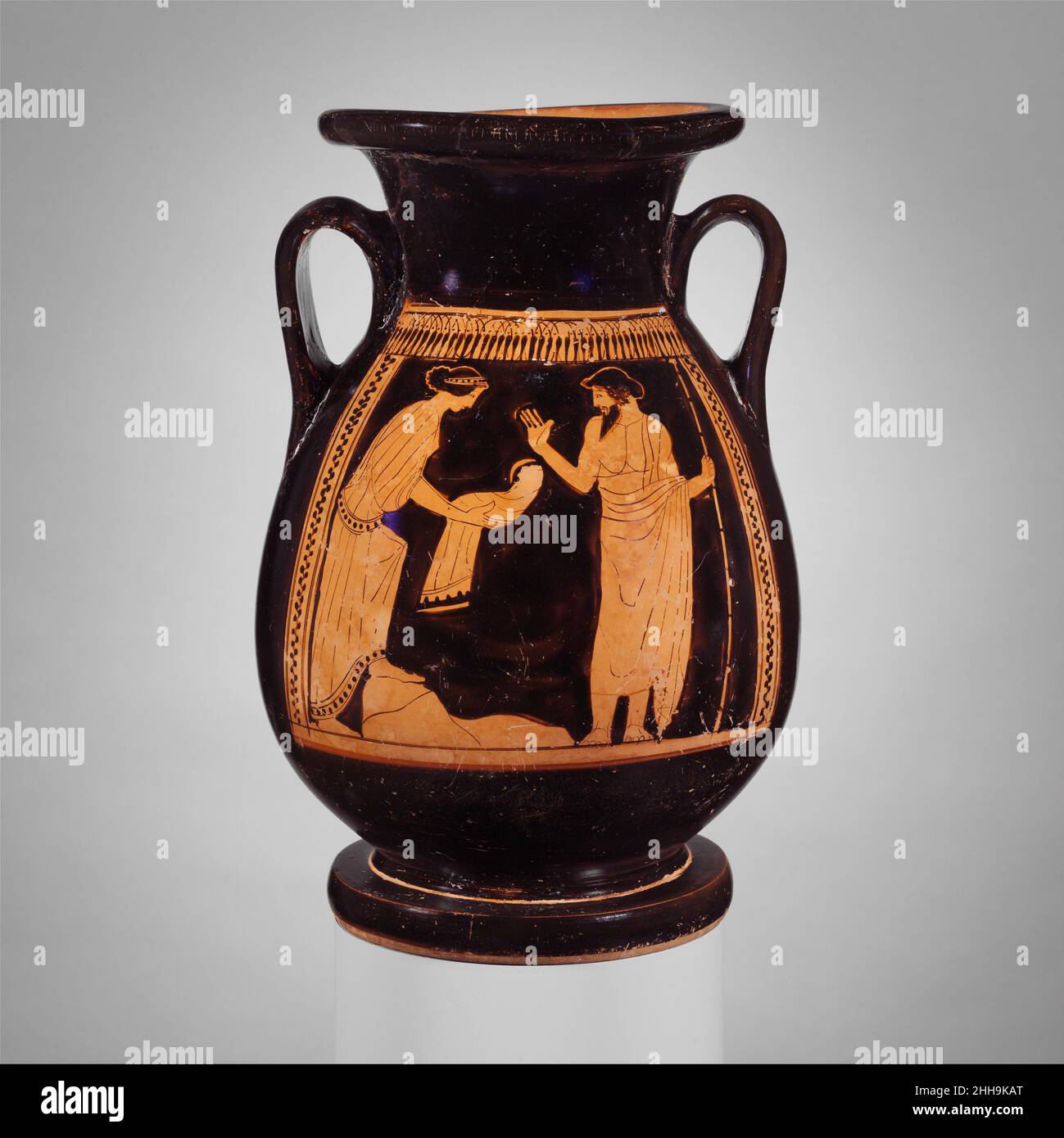 Terracotta pelike (jar) ca. 460–450 B.C. Attributed to the Nausicaä ...