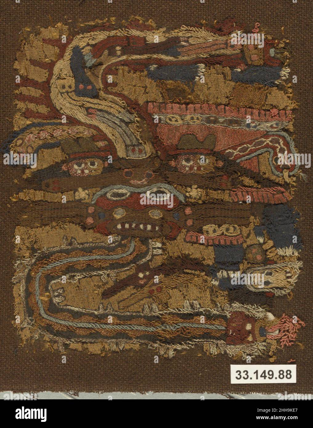 Embroidered Mantle Fragment 5th–2nd century B.C. Paracas. Embroidered ...