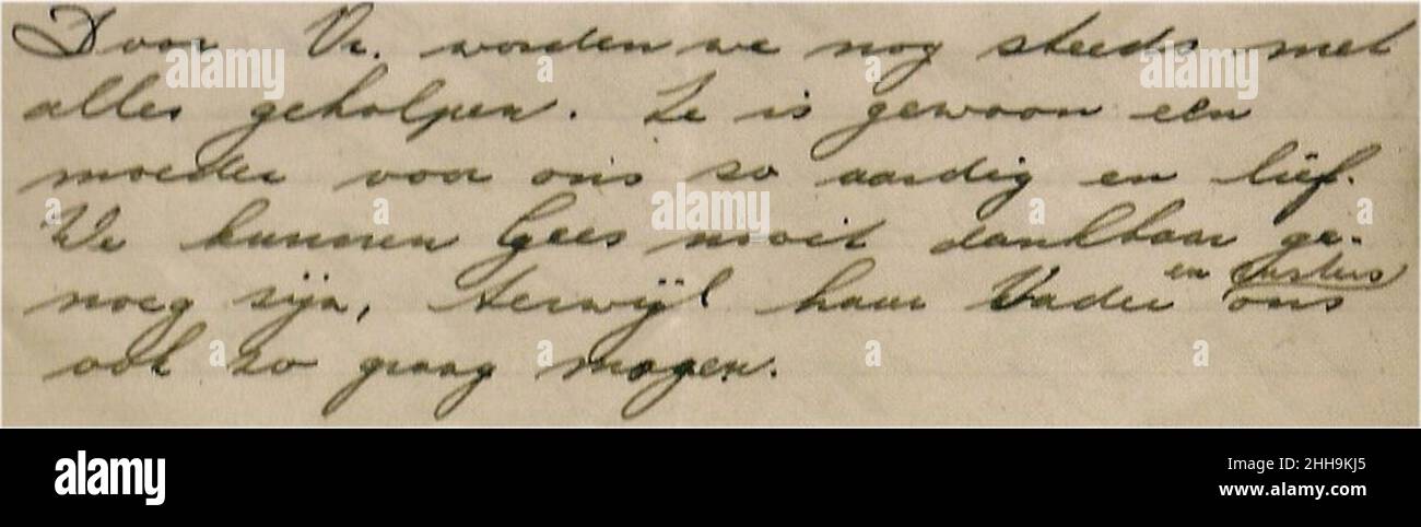 Slier's last letter 14 Sept 1942 Stock Photo - Alamy