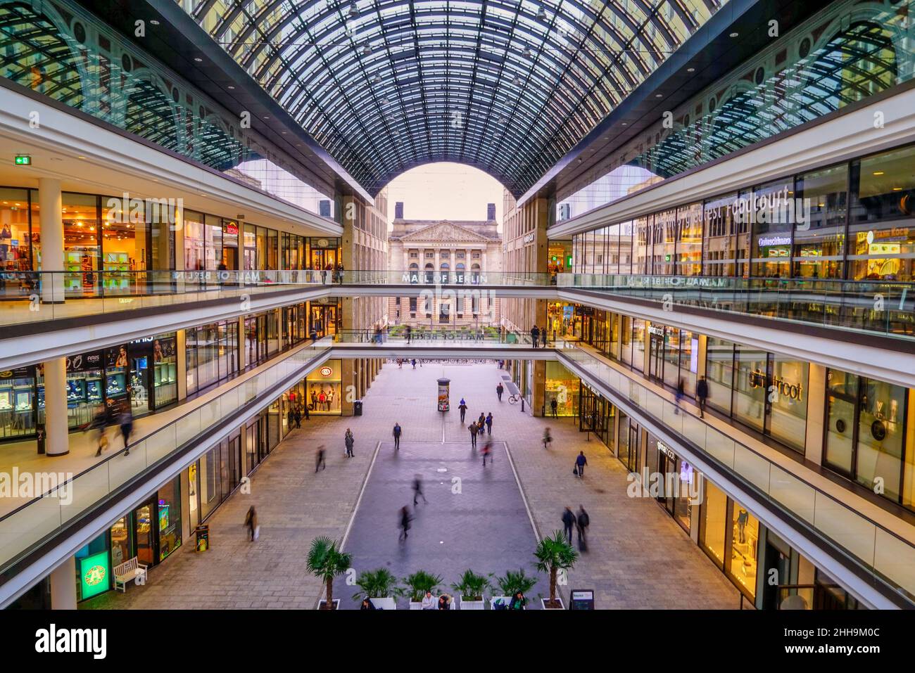 Shopping center Mall of Berlin with the Bundesrat building in the background Stock Photo - Alamy