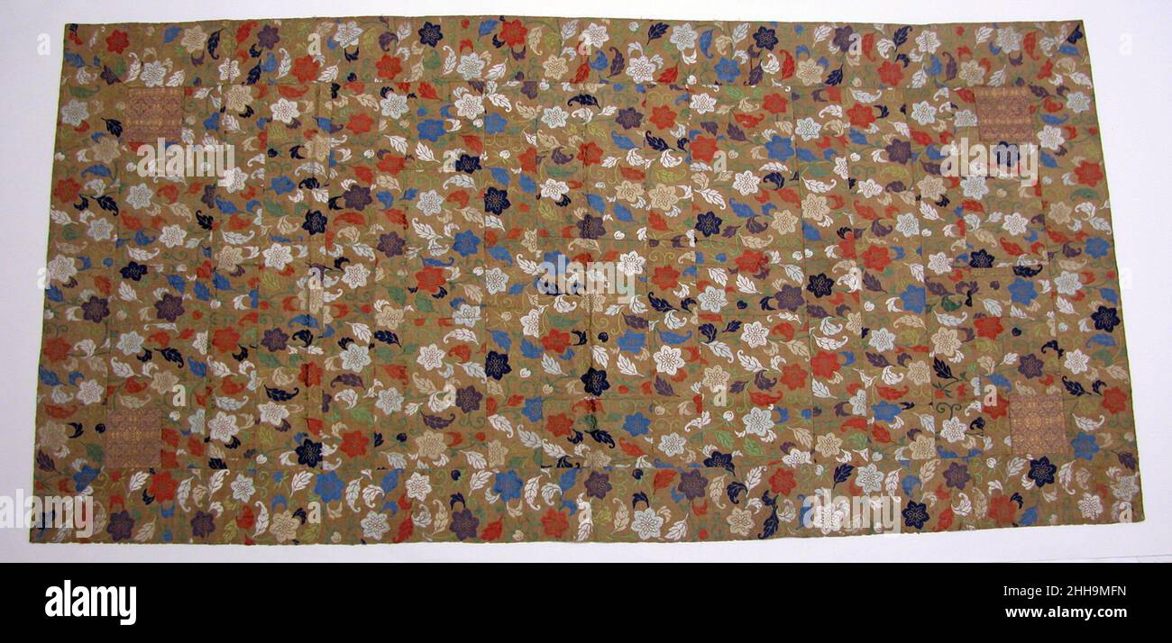 Buddhist Vestment (Kesa) with Clematis Flowers, Leaves, and Vines 17th ...