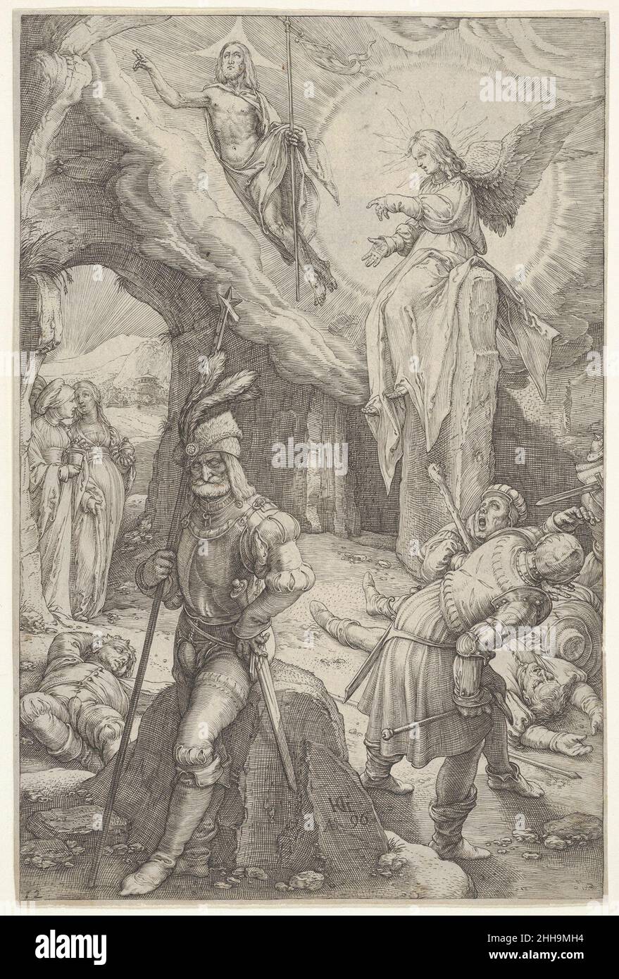 The Resurrection, from The Passion of Christ 1596 Hendrick Goltzius ...