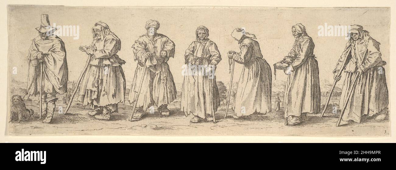 Men and women beggars 1630 Wenceslaus Hollar Bohemian Plate 3 of 4 ...