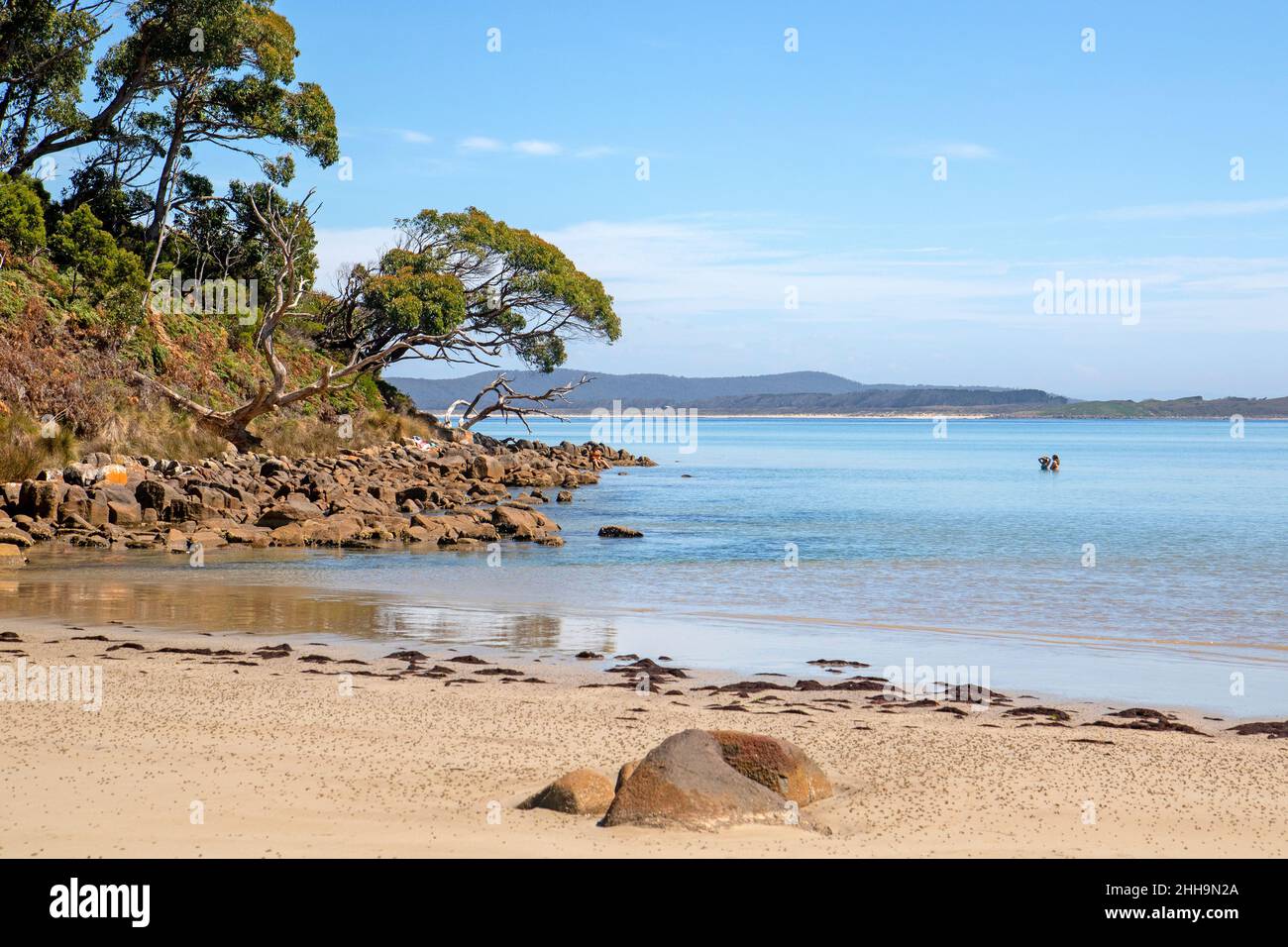 Cloudy Bay, Bruny Island Stock Photo - Alamy