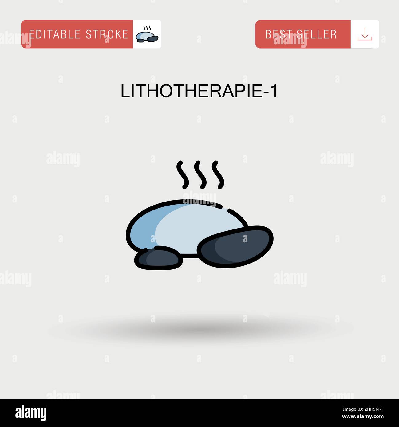 Lithotherapie-1 Simple vector icon Stock Vector Image & Art - Alamy